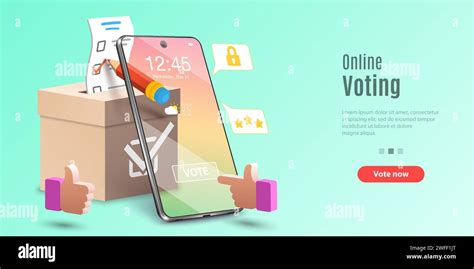 Electronic Voting System Stock Vector Images Alamy