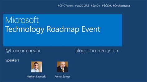 concurrency technology roadmap ppt