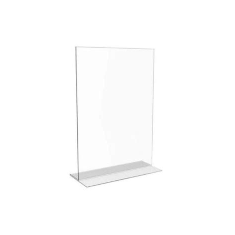 Clear Acrylic T Menu Stands For Signs Menus And Promotions Pack Of 5