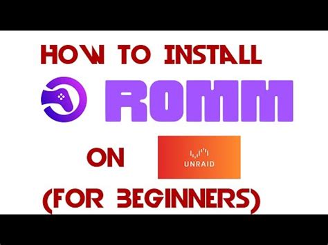 Unraid Setup RomM