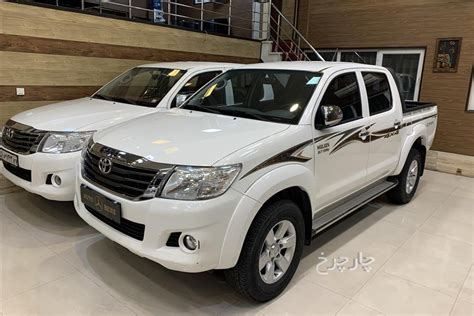 تویوتا هایلوکس دو کابین بلند کارکرد ۵۷هزار کیلومتر بدنه بدون رنگ اتوماتیک
