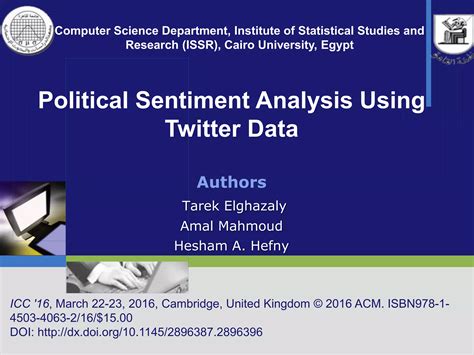 Political Sentiment Analysis Using Twitter Data Ppt