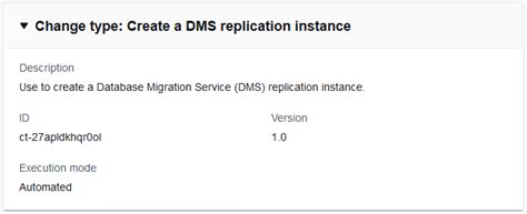 Database Migration Service DMS Create Replication Instance AMS