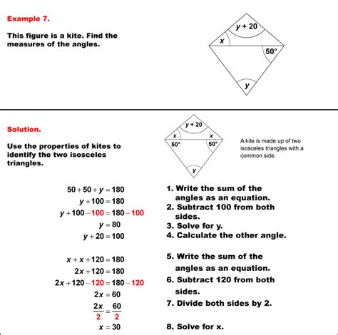math example solving equations solving equations with angle measures