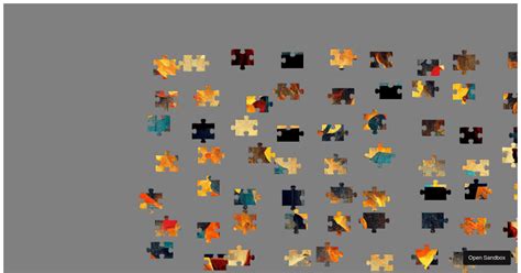 jigsaw puzzle implementation forked codesandbox