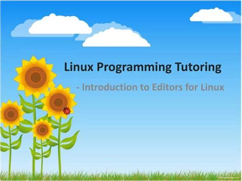 Ppt Linux Programming Tutoring Powerpoint Presentation Free Download