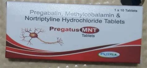 Pregatus Mnt Tablet At Rs 2300 Box Pregabalin Nortriptyline And Methylcobalamin Tablet In