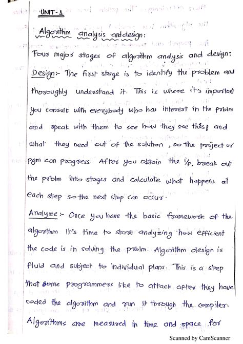 Design Analysis And Algorithm Module 1 Computer Science Studocu