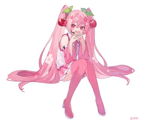 初音ミク 桜ミク 「桜ミク 」しゅがお 画集発売中のイラスト