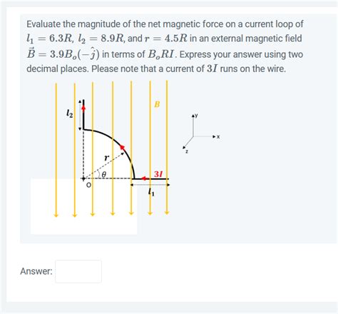 solved evaluate the magnitude of the net magnetic force on a