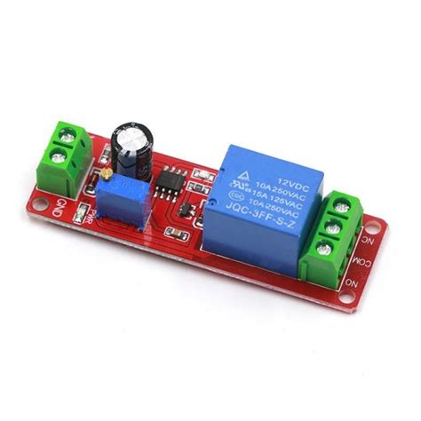 NE555 Timer Switch Adjustable Module Time Delay Relay Module 12V DC Delay Relay Shield 0 10S