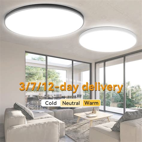 현대 천장 램프 라운드 50w 40w 30w 18w 슈퍼 밝은 Led 천장 조명 거실 침실 욕실 차가운 흰색 따뜻한 흰색 Aliexpress