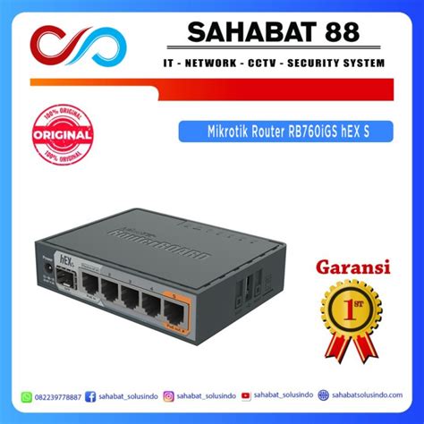 Jual Mikrotik Router Rb760igs Hex S Shopee Indonesia
