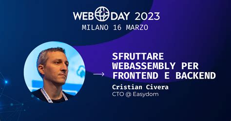 Sessione Sfruttare Webassembly Per Frontend E Backend Web Day 2023