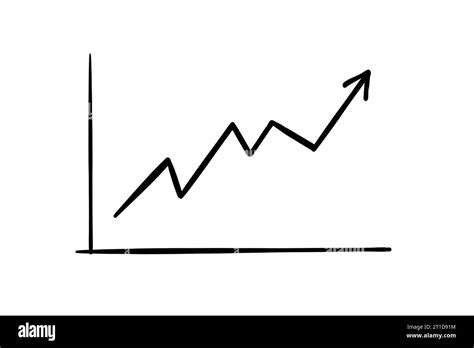 Doodle Graph Going Up Stock Photo Alamy