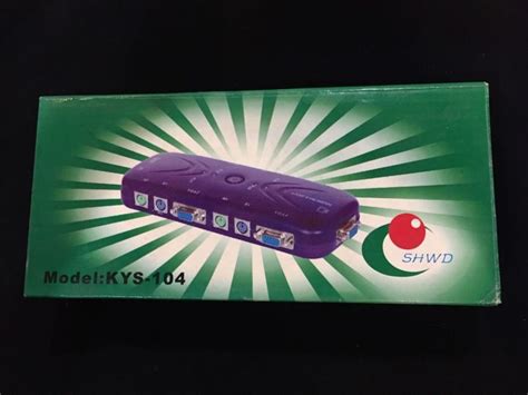 4 Port Kvm Switch ขนาดเล็ก Keyboard Mouse Monitor Th