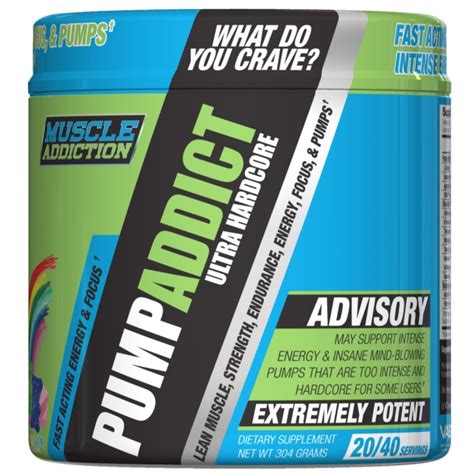 Muscle Addiction Pump Addict Pre Workout And Pumps From Predator Nutrition