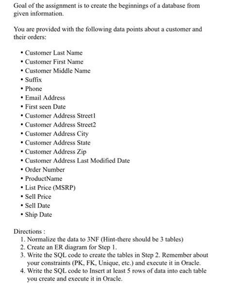 Solved Goal Of The Assignment Is To Create The Beginnings Of