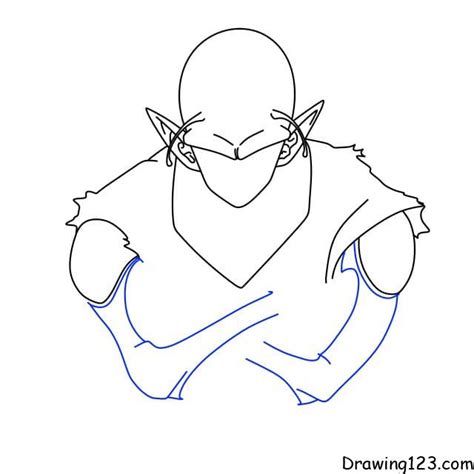 Stap Teken Piccolos Armen Met Duidelijke Spierlijnen