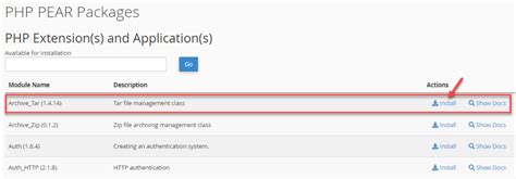 How To Install Php Pear Packages In Cpanel