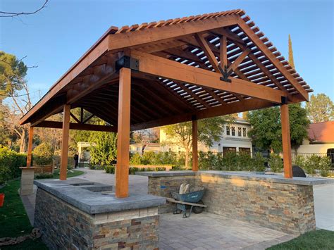 Pergola With Lattice Roof At Walter Reece Blog