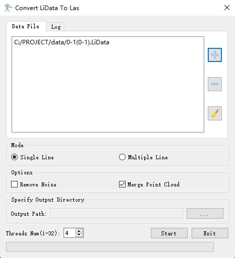 Convert Lidata To Las · Lipowerline User Guide
