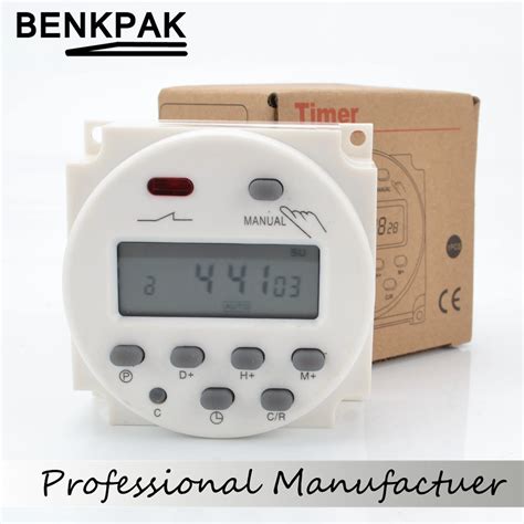 Manufacturer Cn101a Round Digital Lcd Power Timer Weekly Programmable