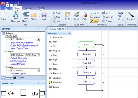 Romv4 Picaxe 01 Programming Editor