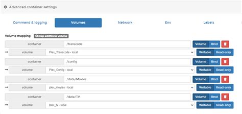 ubuntu plex docker want config and transcode data in windows share plex