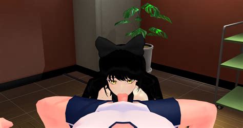 Rule 34 3d Black Hair Blake Belladonna Duo Faunus Female Male Rwby