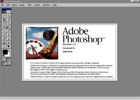 Adobe Photoshop 2 5 In 1992 Web Design Museum