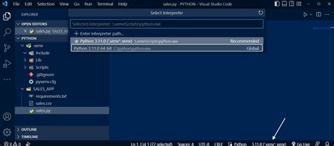 Setup A Virtual Environment With Visual Studio Code In Python Be On The Right Side Of Change