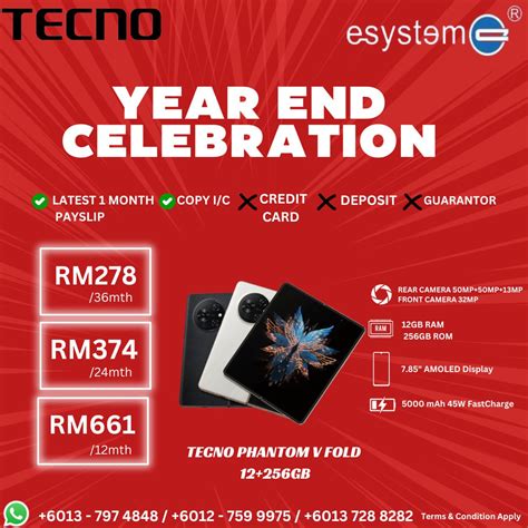 Ansuran Mudah Tecno Phantom V Fold G