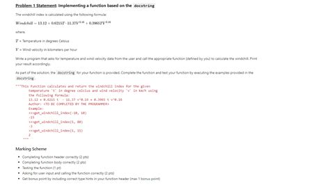 Solved Problem 1 Statement Implementing A Function Based On