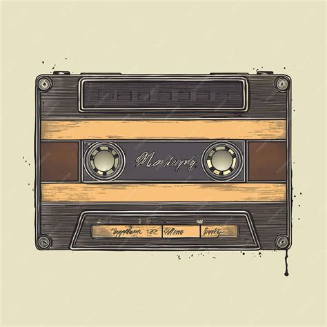 Premium Photo A Nostalgic Array Of Vintage Cassette Tapes Illustrated