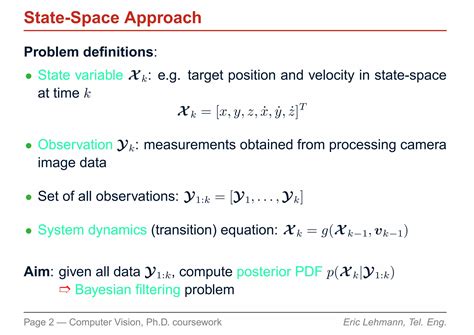 Particle Filtering In Computer Vision 2003 Pdf Physics Science