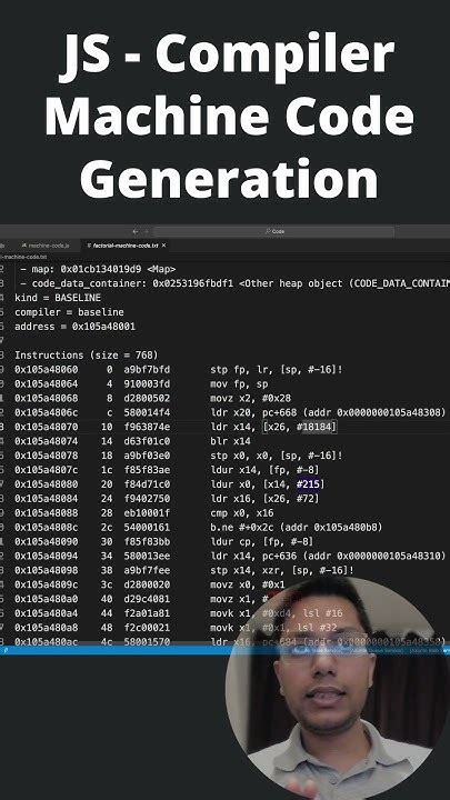 Compiler Machine Code Generation Hows Js Code Translated And