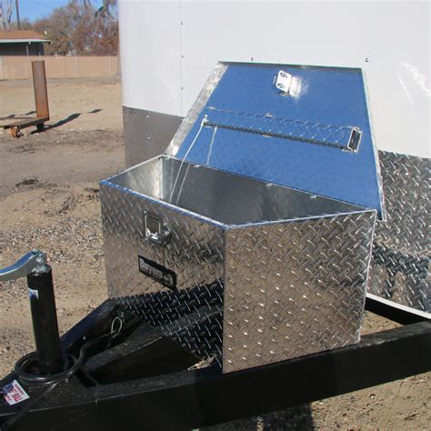 Tongue Box Diamond Plate Aluminum Trailersplus