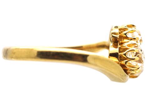 Edwardian 18ct Gold Trefoil Ring Set With Three Diamonds 845x The Antique Jewellery Company