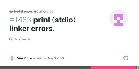 Print Stdio Linker Errors · Issue 1433 · Earlephilhowerarduino Pico · Github