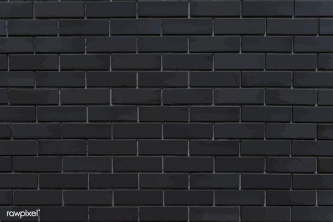 Dark Gray Brick Textured Background Vector Free Image By