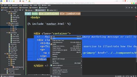 60 Python Web Django Bootstrap تنصيب واعداد بوتستراب Youtube