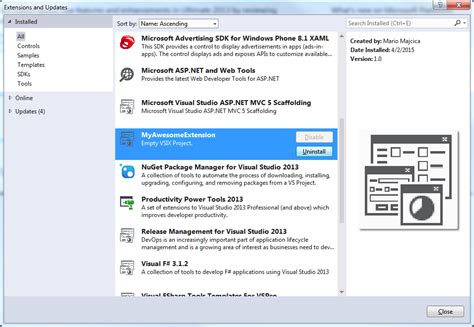 Installing Vsix Package Via Wix Installer Mummys Blog