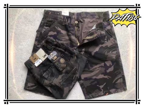 กางเกงขาสั้นชาย ลายทหาร กางเกงขาสามส่วนชาย ผ้าค๊อตต้อนผสมสเปนเด็กซ์ ผ้ายืด นิ่มมาก สีไม่ตก ราคา