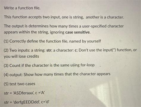 Solved Write A Function File This Function Accepts Two