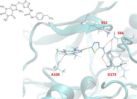 Predicted Binding Modes Of Ligand 1 Top And Compound 1 Bottom By Download Scientific