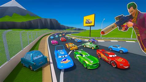 Racing Disney Pixar Cars Professor Zündapp Vs Lightning Mcqueen