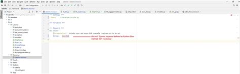 keywords defined in static custom libraries in python classes are marked red as undefined