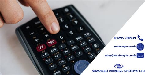 Torque Conversion Calculator Advanced Witness Systems Ltd