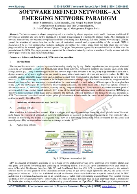 pdf software defined network an emerging network paradigm